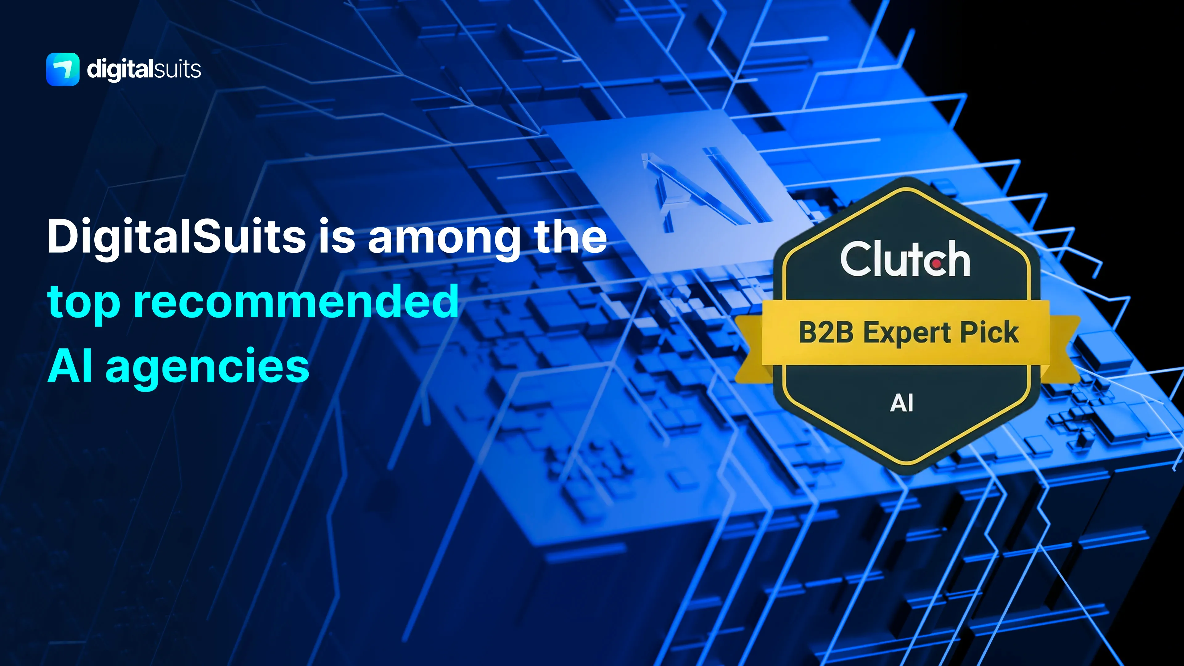 DigitalSuits is in Tom Popomaronis' list of proven AI agencies in the US