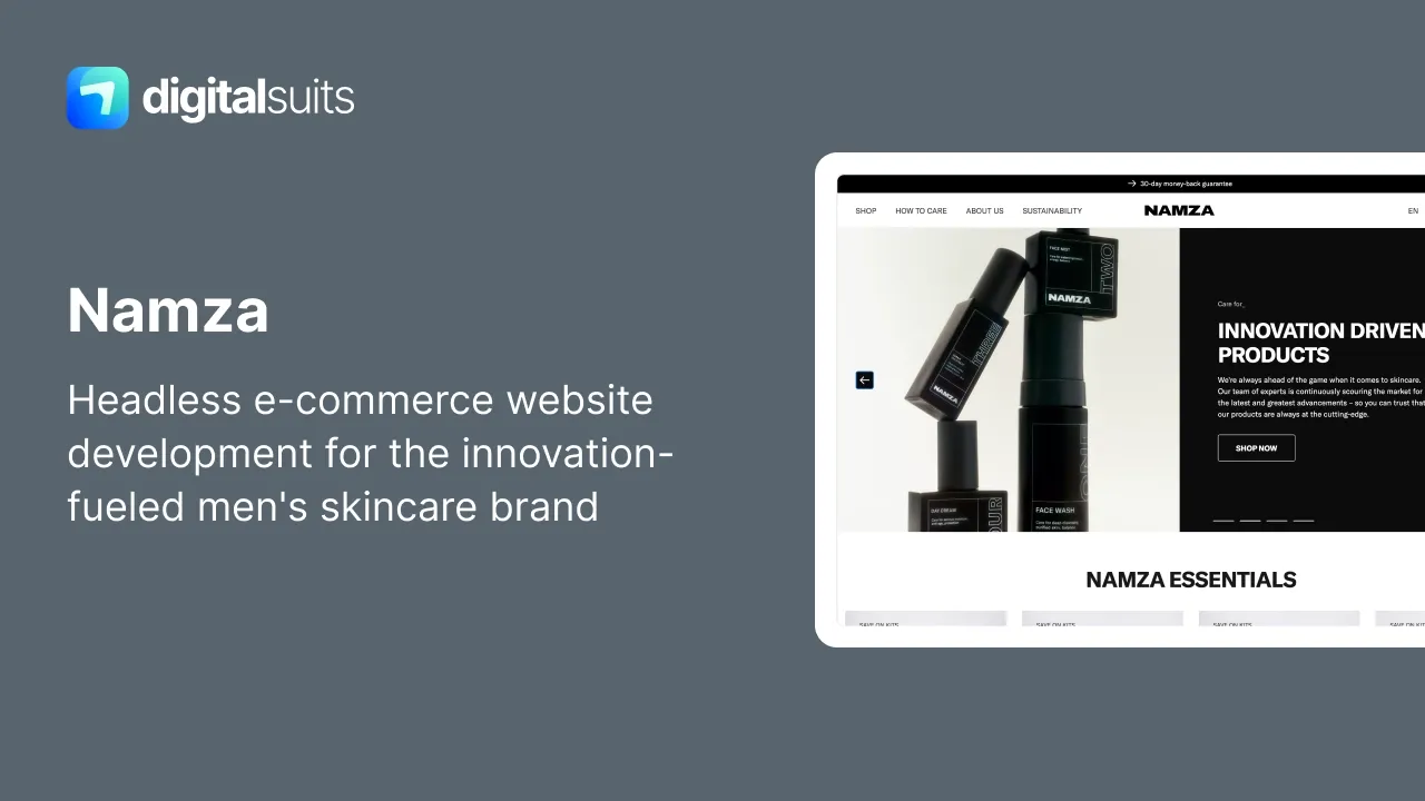 Headless e-commerce site for Namza brand | DigitalSuits